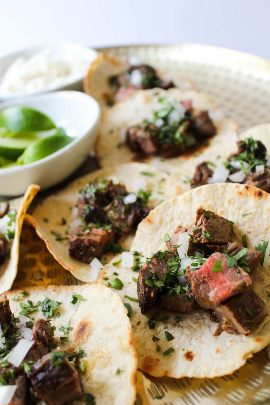 Carne Asada Tacos - that's what she eats.