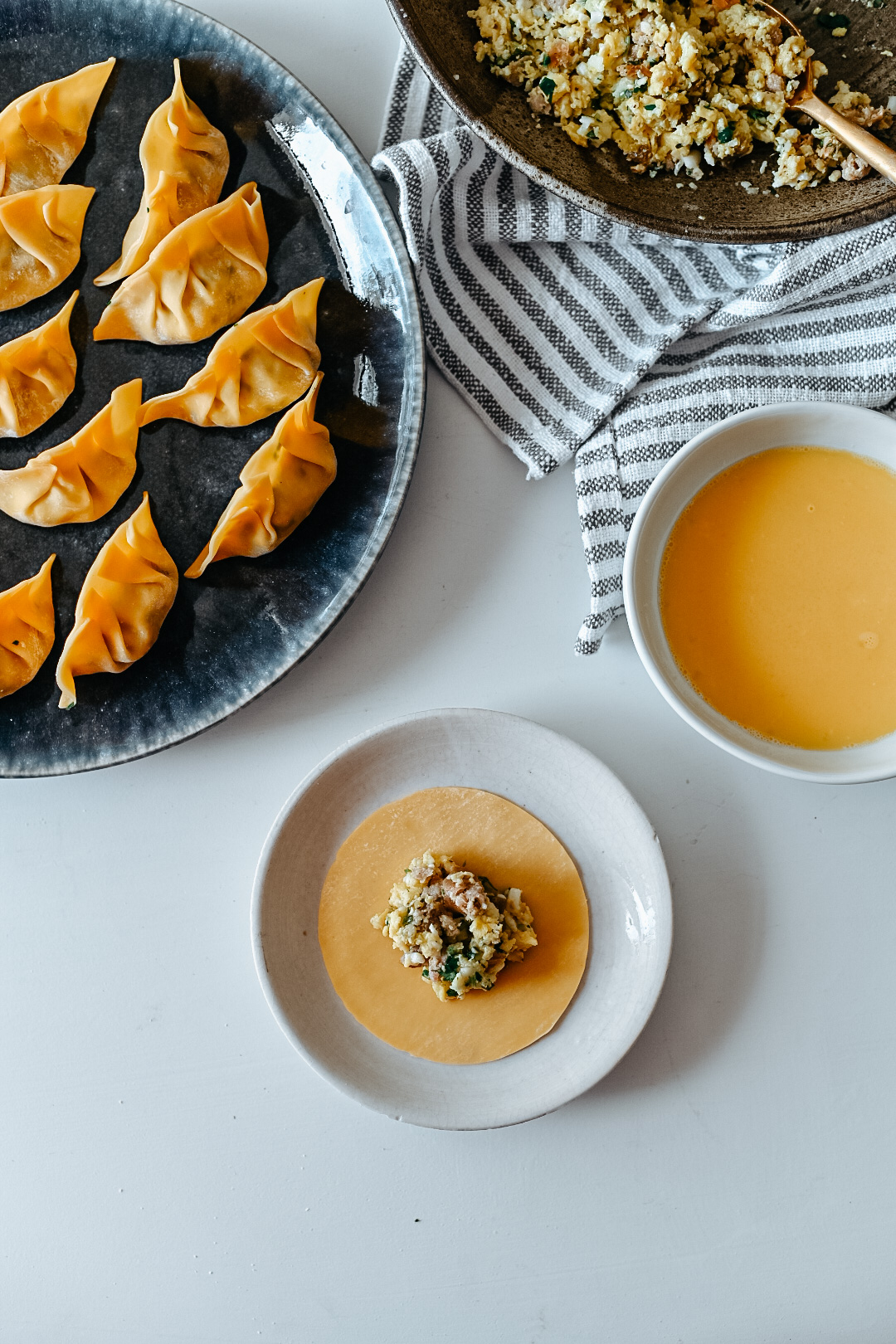 Sausage Breakfast Dumplings - that's what she eats.